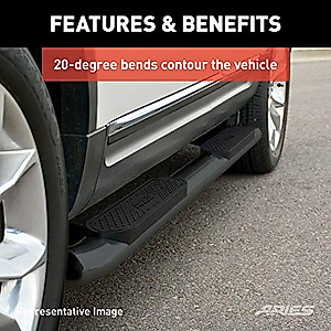 ARIES S221008 4-Inch Oval Black Steel Nerf Bars, Select Jeep Grand Cherokee