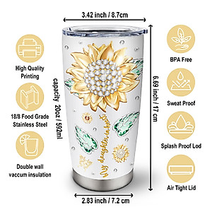 GwaLod Daughter in Law Gifts, Gifts for Daughter in Law, Daughter in Law Gifts from Mother in Law, Future Daughter in Law Birthday Gifts 20oz Tumbler 1Pc, Unique Birthday Gifts for Daughter in Law