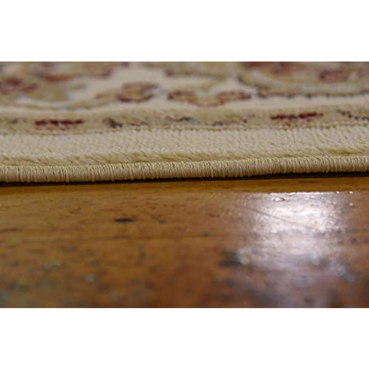 Unique Loom Voyage Collection Traditional Oriental Classic Intricate Medallion Design Area Rug, Rectangular 5' 3" x 8' 0", Ivory/Brown