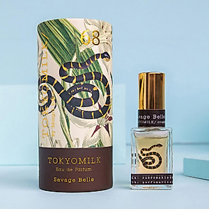 TOKYOMILK Savage Belle Eau de Parfum, 1 fl. oz, 29.5 ml – Warm Ginger, Bergamot, Charcoal Accord & Wisteria – Dangerously Beautiful, Women’s Perfume, Eau de Parfum Spray for Women