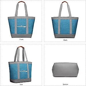 MIUKAA Insulated Cooler Bag - Large, Leakproof with Thermal Foam - Ideal for Grocery, Travel, Beach & Picnic