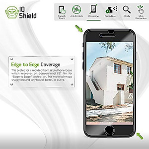 IQShield Screen Protector Compatible with Apple iPhone SE (2020)(2-Pack) Anti-Bubble Clear Film