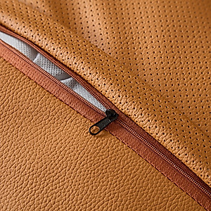 Luxury 2-Piece Right Facing Cloud Sectional Sofa for Living Room, Oversized L-Shaped Convertible Eco-Leather Upholstered Couch Leisure Curved Sleeper Sofa&Couch W/Left Chaise Daybed &7 Pillows