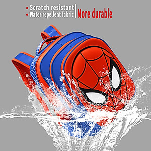 Toddler School Backpack 3D Comic Schoolbag Waterproof Lightweight Backpack for Elementary Student Schoolbag Kids（Blue M）