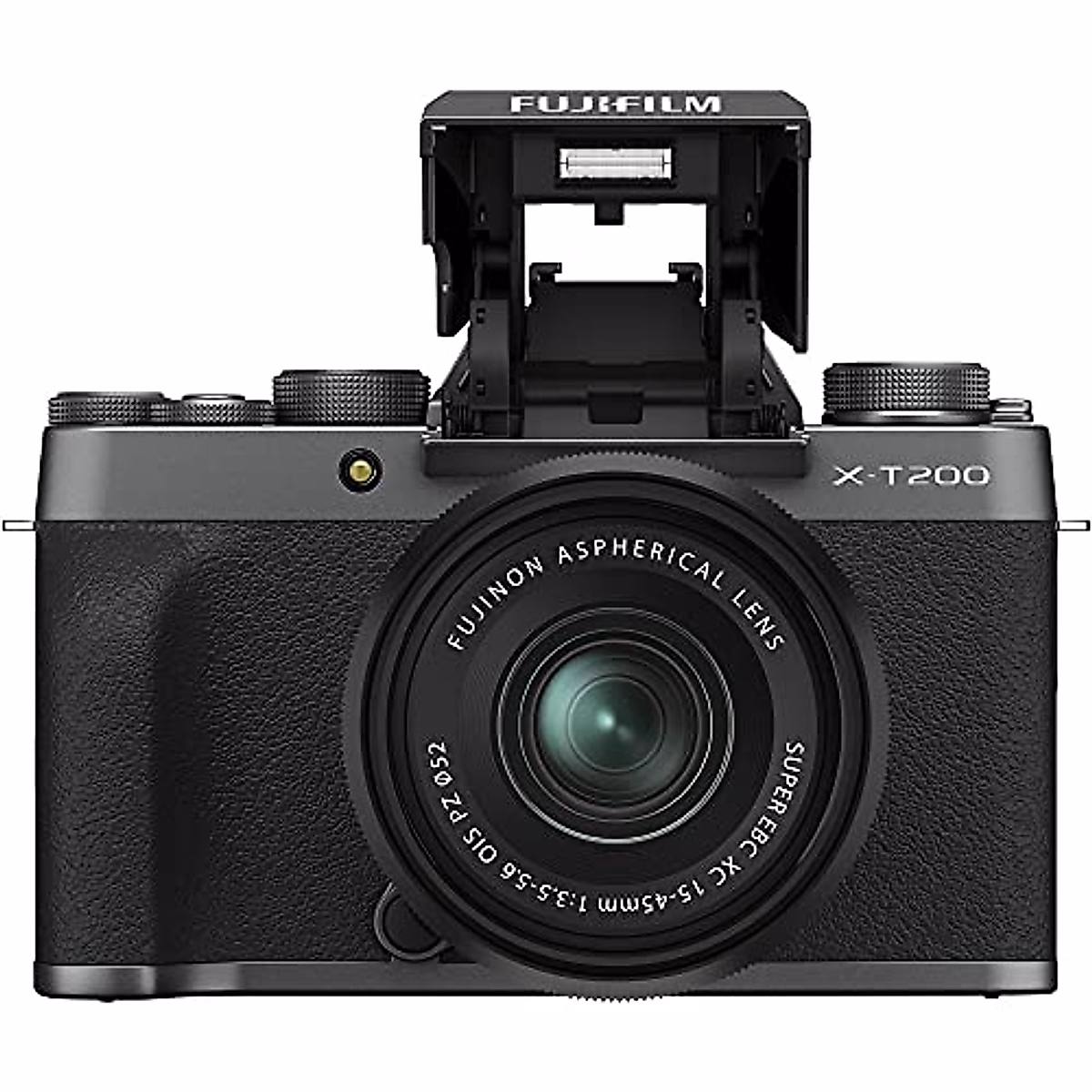 Fujifilm X-T200 Mirrorless Digital Camera w/XC15-45mm Kit - Dark Silver