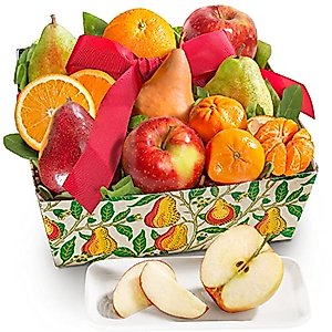 Orchard Favorites Fruit Basket Gift, 10 Piece Set