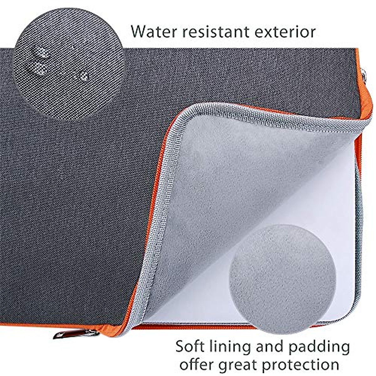 ProCase 12-12.9 inch Sleeve Case Bag for Surface Pro 2017/Pro 6 4 3, MacBook Pro 13, iPad Pro Protective Carrying Cover Handbag for 11" 12" Lenovo Dell Toshiba HP ASUS Acer Chromebook -Dark Gray