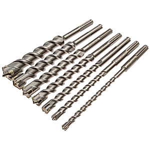 7 Piece Carbide Tipped BIT, Masonry Drill Bit Set, SDS Max!!!