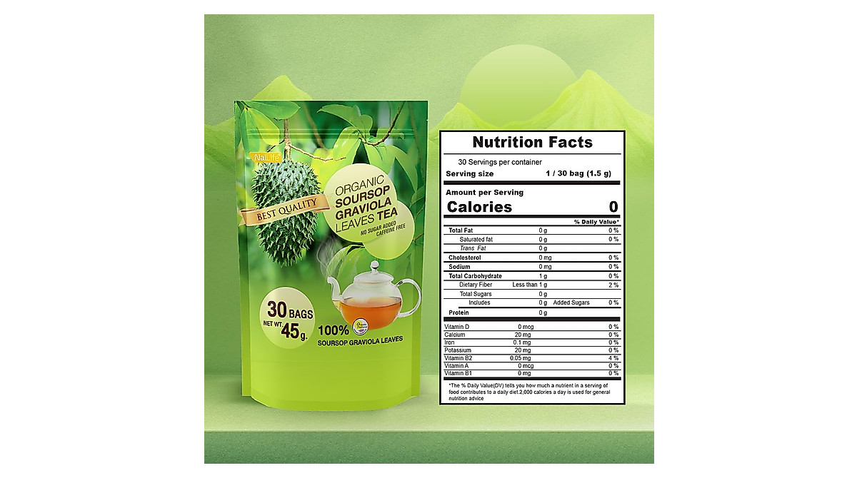 Organic Soursop Graviola Tea - 30 Bags of Pure Benefits