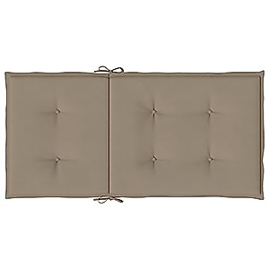 ULUYYUC Garden Chair Cushions 2 pcs Taupe 39.4"x19.7"x1.2",Universal Cushions for Outdoor Furniture Patio Chair Cushion Suitable for Sofa,Floor Cushion,Sun,Garden Chair