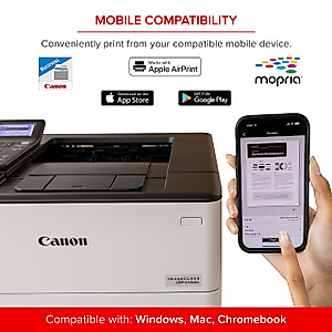 Canon imageCLASS LBP246dw - Monochrome Duplex, Wireless Laser Printer, Single Function, Mobile Ready, with 1 Year Limited Warranty, 42 PPM, White