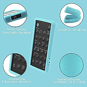CHUNGHOP Remote Control with Cover Replacement for Bose Music System I II III IV, Compatible with Bose Sound Touch Music Radio System (Remote+Glow Blue Cover)