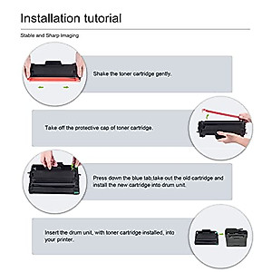 SASAS ISHIEY (Black, 1-Pack) Compatible Brother TN760 Toner Cartridge Replacement for TN-760 TN 760 TN730 TN-730 for MFC-L2710DW L2750DW HL-L2370DW DCP-L2550DW HL-L2390DW HL-L2395DW L2350DW Printer