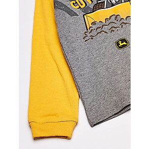 John Deere baby boys Long Sleeve Tee T Shirt, Yellow, 2-3T US