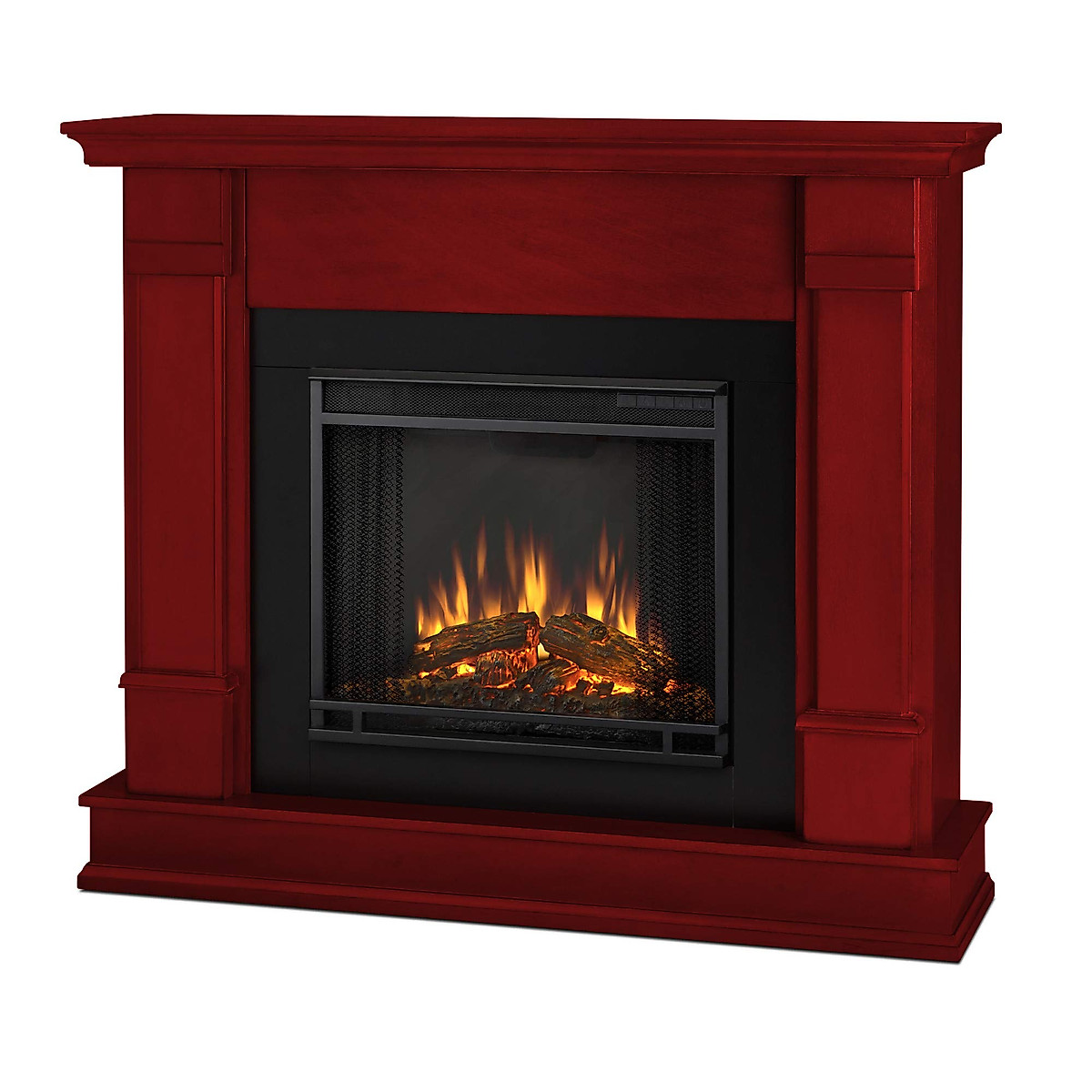 Real Flame G8600E-W Silverton Electric Fireplace, Medium, White