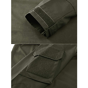 LiliChan Tactical Shirts for Men Long Sleeve Military Shirt Outdoor Shirt Tactical Combat Shirt with ZipperGreen, US L(fit Chest:36"-40")