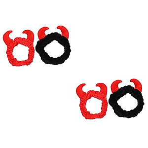 minkissy 4 Pcs Face Wash Hair Tie Bath Head Wrap Headband Scrunchies for Women Aesthetic Stuff Women Hair Wrap Washing Face Hair Hoop Goth Accessories Spa Women's Cosplay Vampire Cloth