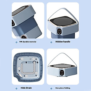 Portable Washing Machine, 17l Folding Mini Washer With 4 Modes Deep Cleaning Of Underwear, Baby Clothes, Washer Machine For Apartments, Dorm, Camping, Rv, Travel Laundry (A)