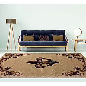 United Weavers of America Bristol Barnsley Beige Mat Rug, 2'7" x 4'2"