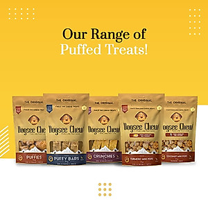 DOGSEE CHEW Puffy Bars | 100% Natural Himalayan Yak Chews | Helps Fight Plaque and Tartar | Maintains a Healthy Coat and Shiny Fur | Ideal for Dogs of All Ages and Breed - 0.15 lb