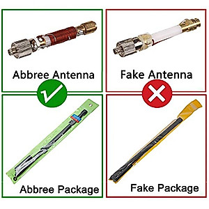48.8 Inch ABBREE Army Game Foldable Tactical Outdoor Sports Dual Band 2M/70CM 144/430MHz Antenna for Baofeng UV-5R UV-82 BF-F8HP GT-3TP Ham GMRS Two Way Radio