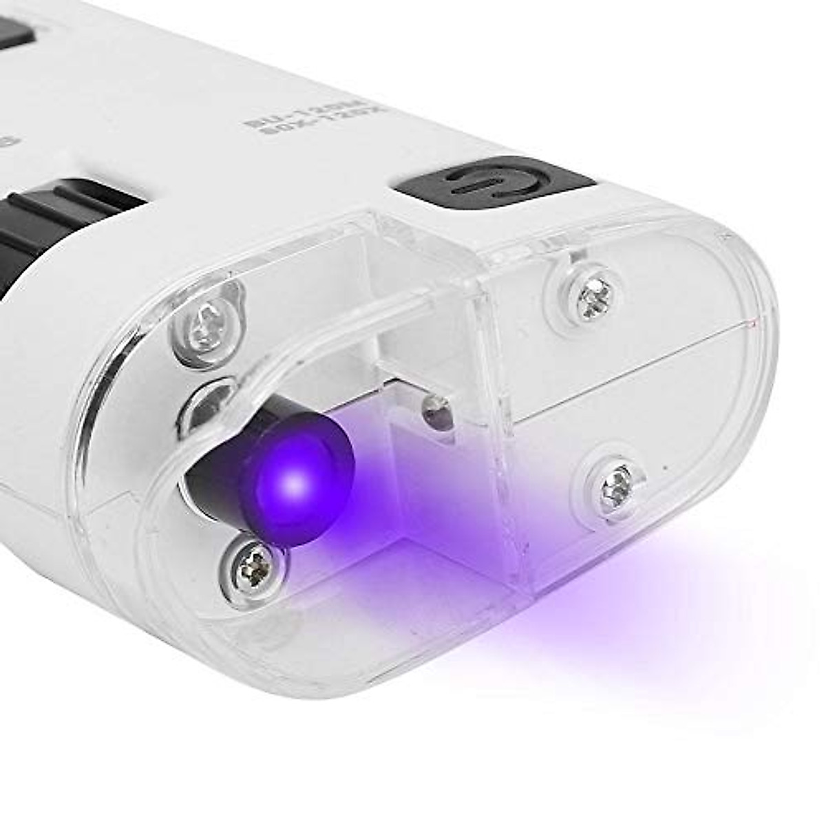 80-120X Clip-On LED Cell Phone Microscope Mini Smart Phone Lens Microscope Magnifier Universal Lens with LED/UV Lights