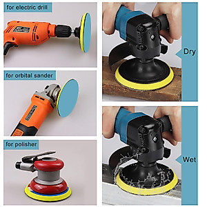 5 Inch Sanding Discs Hook and Loop, 30Pcs Wet Dry Sandpaper, 2000 3000 4000 5000 7000 10000 Grit Sandpaper, Round High Grit Sand Paper