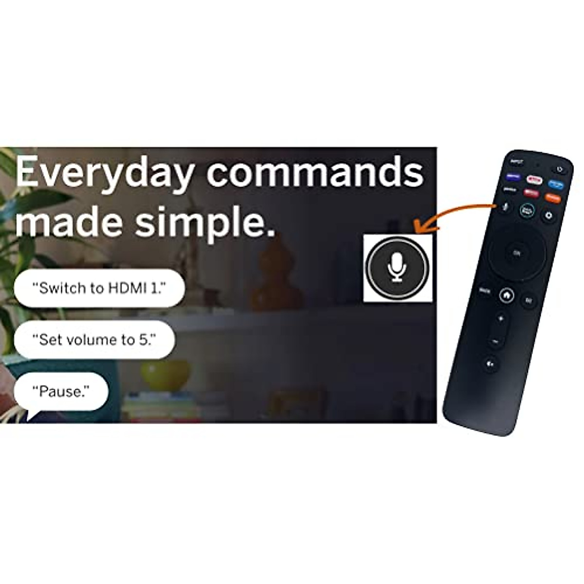 Voice Remote for Vizio Smart TV, XRT260 Remote Replacement for All Vizio LED LCD HD 4K UHD HDR Smart TVs with Shortcut Keys HBO Max, Netflix, Prime Video, Pluto, iHeart Radio, Crackle, Watchfree