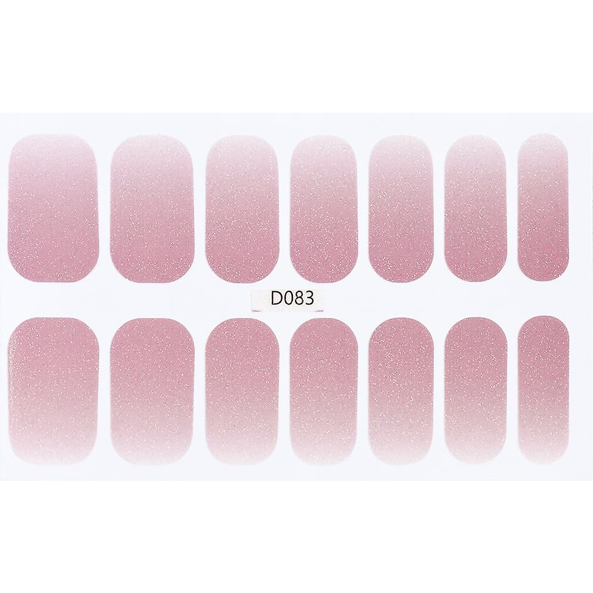 112 Pieces Thin Semi-Cured Gel Nail Strips Solid Full Wrap Nail Polish Strips Sticker Gradient Glitter Self Adhesive DIY Art Decals Strips for Women Girls DIY Craft Decoration Tips（8 Sheets）.