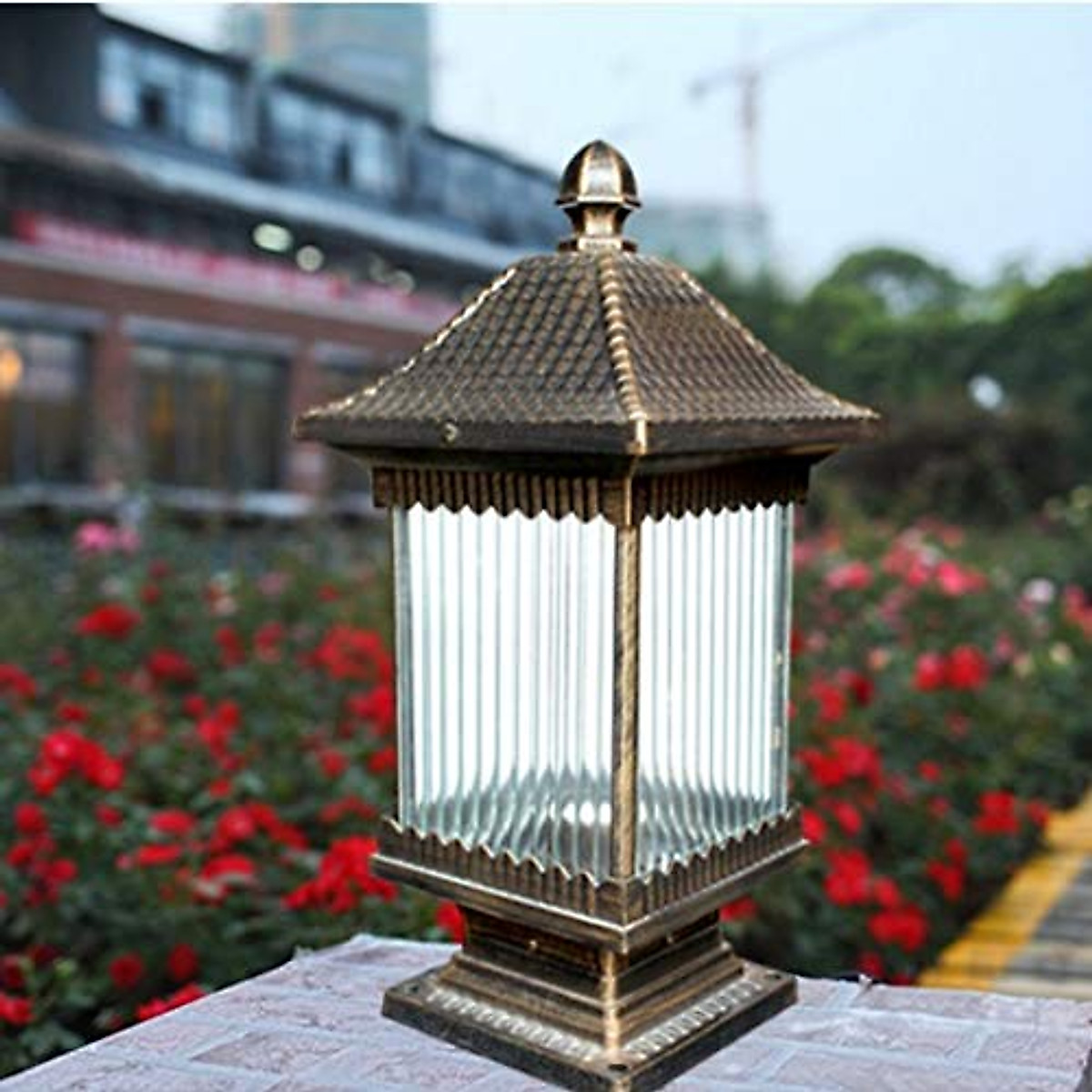SPNEC Creative Outdoor Waterproof Courtyard Gate Wall Landscape Garden Home Villa Column Head Lamp