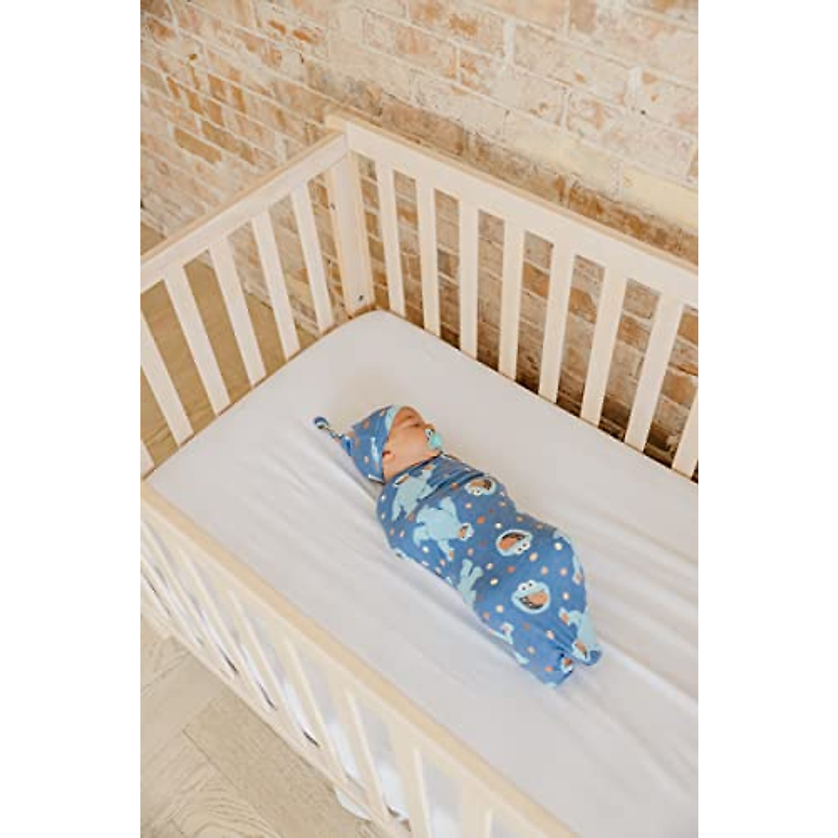 Copper Pearl Large Premium Knit Baby Swaddle Receiving Blanket Cookie Monster