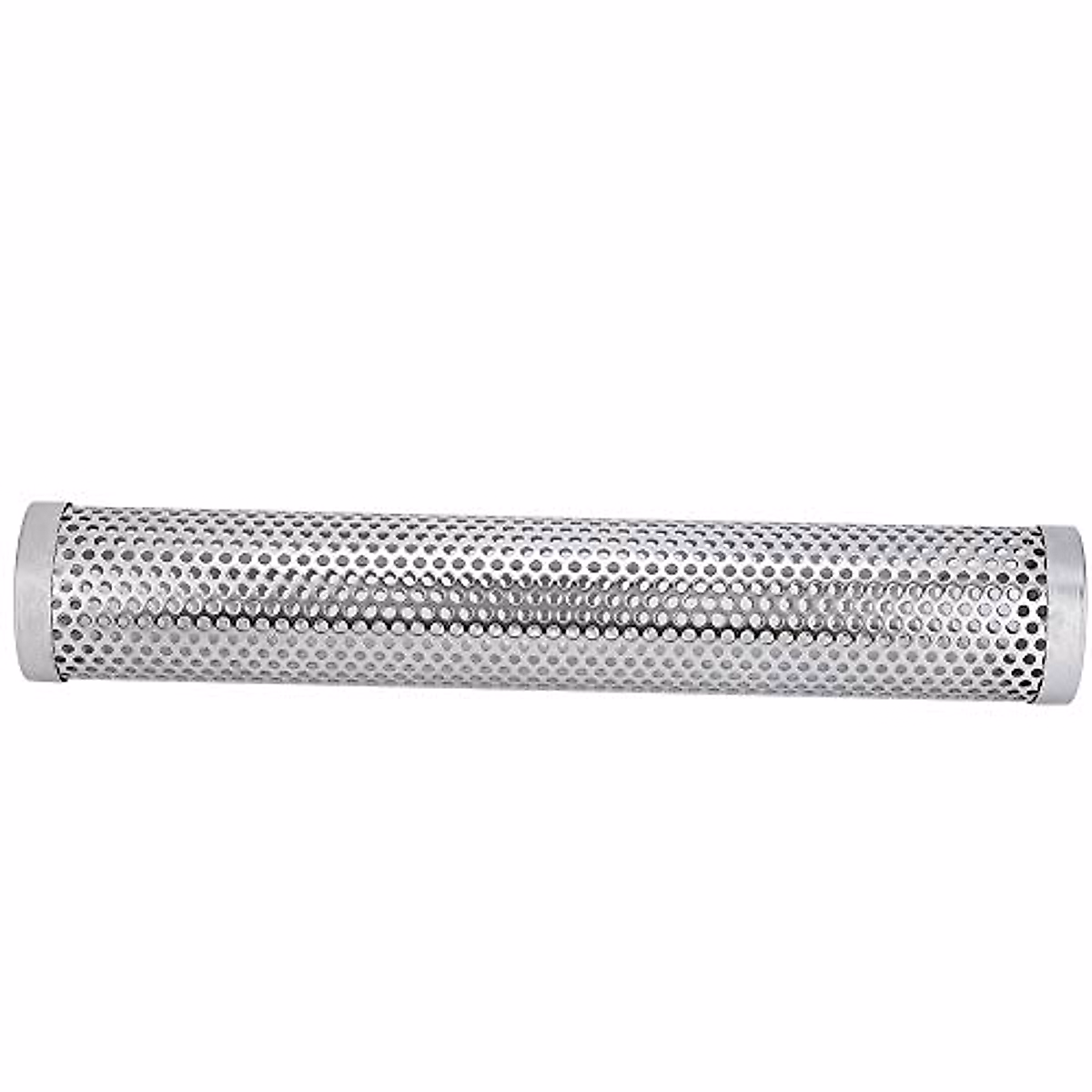 Smoker Tube, 12'' Stainless Steel Barbecue Smoke Generator BBQ Accessory for Electric Gas Charcoal Grill Smokers(Round)