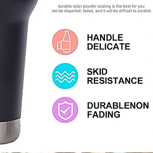 30oz Double Wall Vacuum Insulated Thermal Travel Tumbler Cup, Splash Proof Sliding Lid Simple and Modern design Reusable Stainless Steel Durable Coffee Tea Travel Mug Iced Cold Brew Hot Drinks (Red)