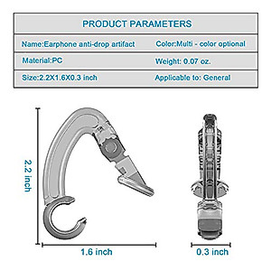 8 PCS Ear Hooks Compatible with Apple AirPods 3, 1, 2 and Pro, Sports Ear Hooks Accessories Designed for AirPods 1, 2 and Pro (4White+4Black)