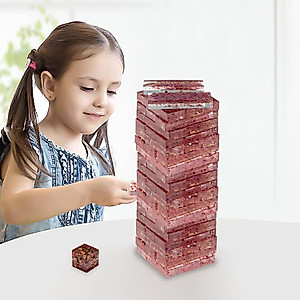 Nearockle Silicone Resin Molds, Tumbling Stacking Board Games Silicone Mold with a dice Mold， DIY Making Craft Tumbling Tower Blocks Building Toy for House Party Kids Families Boy Girls Unique Gift