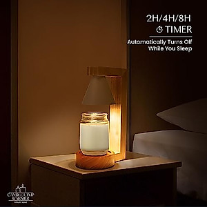 RPXLIFE Candle Wax Warmer Lamp, Candle Warmer Lamp, Lamp Candle Warmer Electric, Candle Light Warmer, Gifts for Mom, Bedroom, Home Decor. Dimmable Candle Warmer Lamp with Timer and 2 50w Bulbs