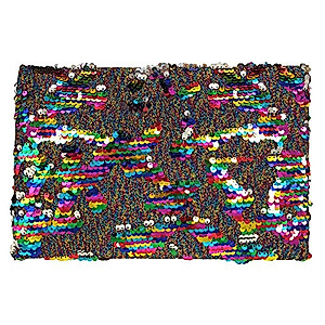 JNB Flat Sequin Envelope Clutch,Multi