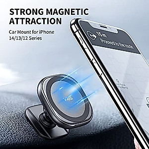 CAMOLO Magnetic Phone Mount, Car Phone Mount for Dashboard, 360° Adjustable Magnetic Wall Mount Compatible with Magsafe iPhone 14 13 12 Pro Max Mini