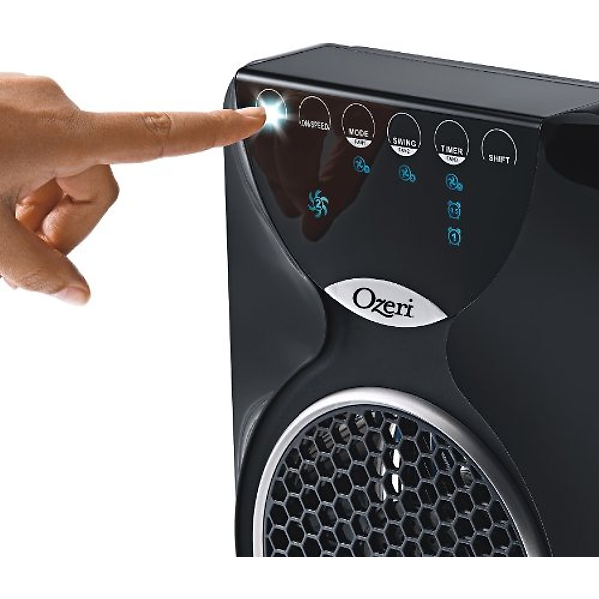 Ozeri 3X Tower Fan (44") with Bluetooth and Passive Noise Reduction Technology, Black