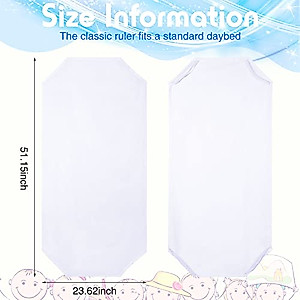 20 Pcs Daycare Cot Sheets for Toddler and Preschool Pure Cotton Breathable Fabric White Cot Sheets Standard Daycare Cot Bed Fitted Sheet for Boys and Girls, 51.18'' W x 23.62'' L (20 Pcs)