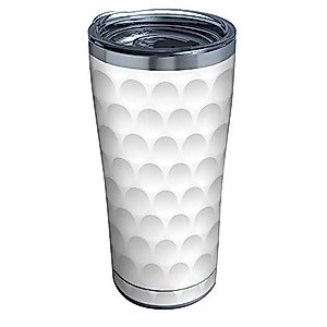 Tervis Golf Ball Texture Triple Walled Insulated Tumbler Travel Cup Keeps Drinks Cold & Hot, 20oz Legacy, Stainless Steel