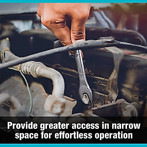 DURATECH 16 mm x 18 mm Super-Thin Open End Wrench, Metric