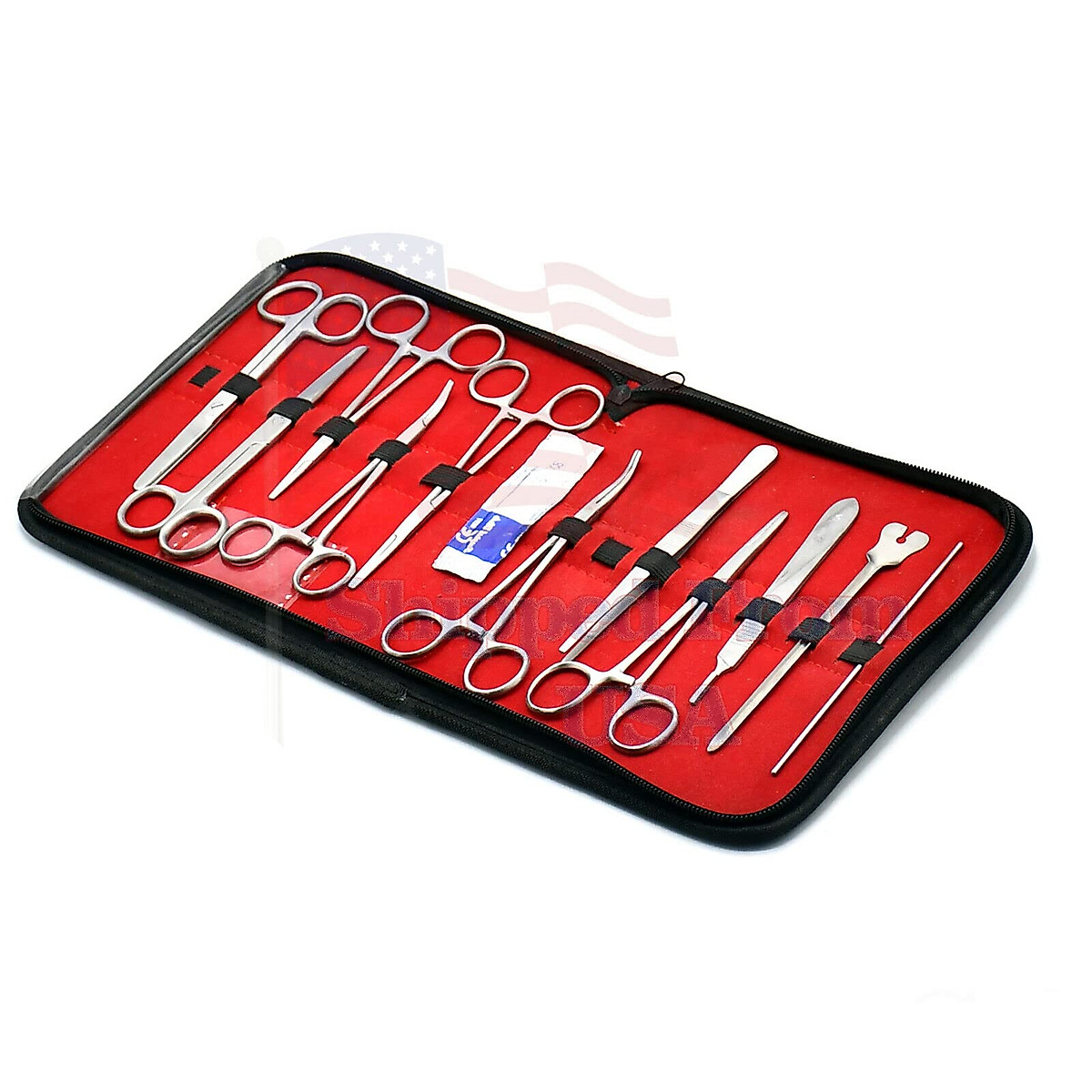 AAProTools 12 PC U.S. Military Style Surplus Emergency Survival Kit - Bleed CONTOL Kit - Military Style First Aid Kit