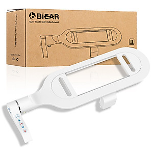 6mm Slim Bidet, Bidet Attachment for Toilet, Bidet Toilet Seat Sprayer Jet with Dual Nozzles Front & Back Washing for Women Men Easy Use Right Handle Non-Electric Fresh Cold Water Bidet