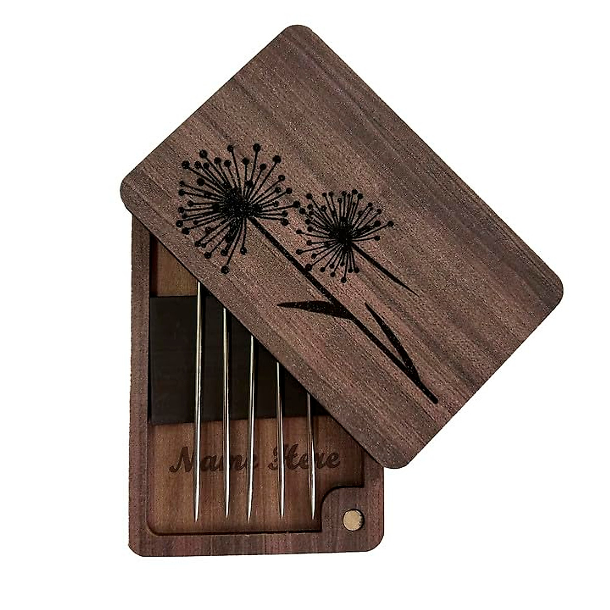 Personalized Custom Name Needle Case Photo Needle Box Needle Holder Sewing Storage Gift for Mom Wife Grandmother (Name)