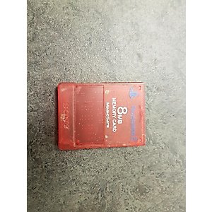 Official Sony PlayStation 2 Memory Card - Crimson Red