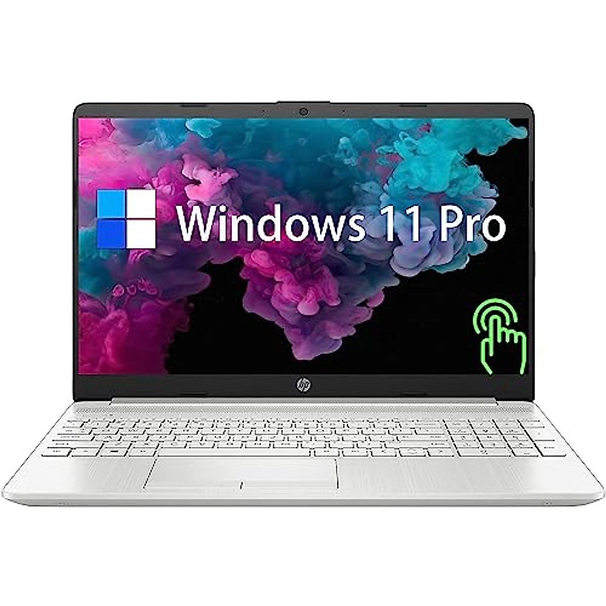 HP 15.6 Inch Touchscreen Laptop for Business, College Students, 11th Gen Intel Core i5-1155G7, Windows 11 Pro, 16GB RAM, 1TB SSD, Wi-Fi 5, Bluetooth, Long Battery Life, Silver, PCM