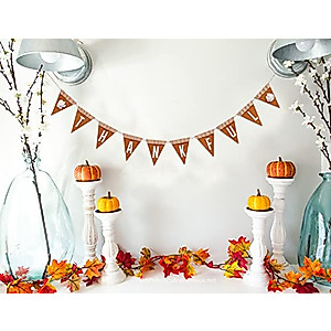 Felt Pumpkin Pie Thankful Banner - Thanksgiving Decorations, Pumpkin Spice Garland, Thankful Banner for Mantle, Fall decorations for home