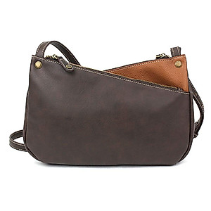 CHALA Sunflower Collection RFID Nylon Cross Body Bag (Navy 6.25 x 8)