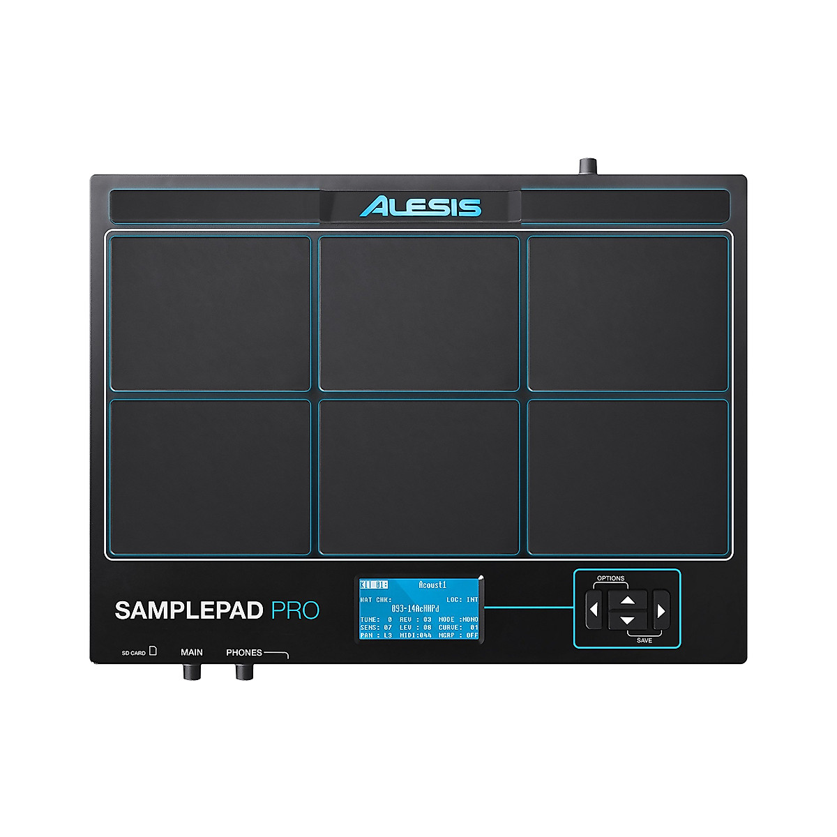 Alesis SamplePad Pro - Percussion and Sample-Triggering Instrument With 8 Velocity Sensitive Drum Pads, 200+ Built-in Sounds